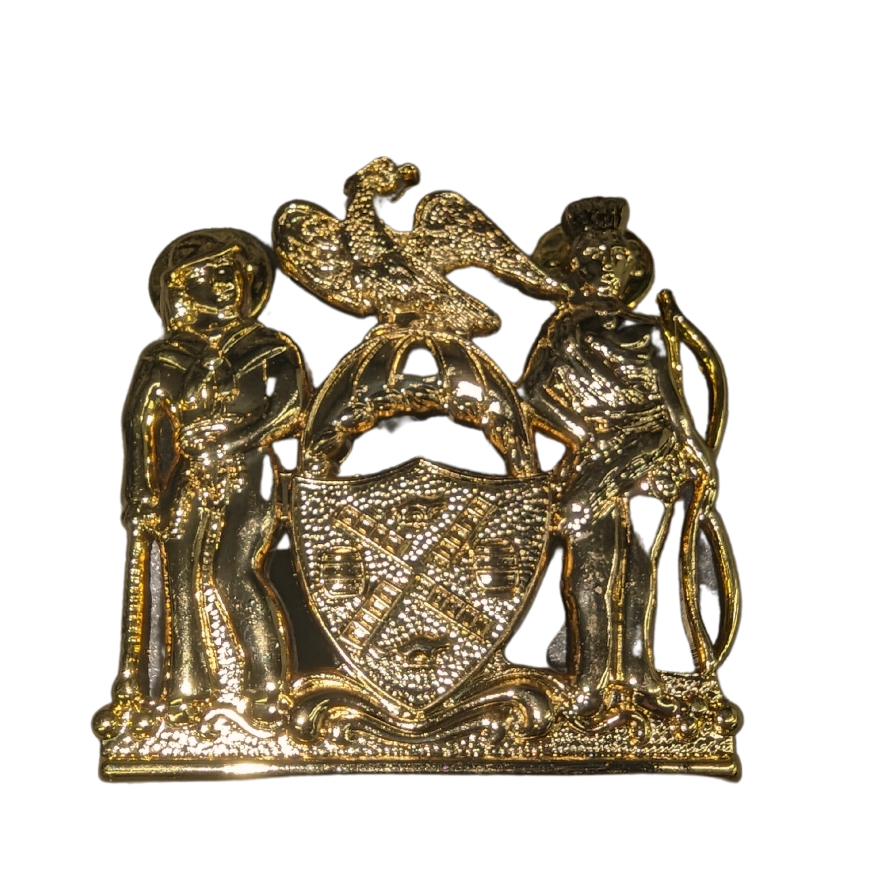 NYC HAT DEVICE NO NUMBERS | GOLD OR NICKEL – Harriman Army-Navy